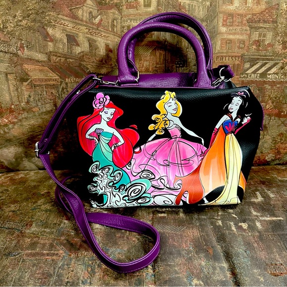Disney | Bags | Disney Parks Ariel Aurora Snow White Handbag Designer ...